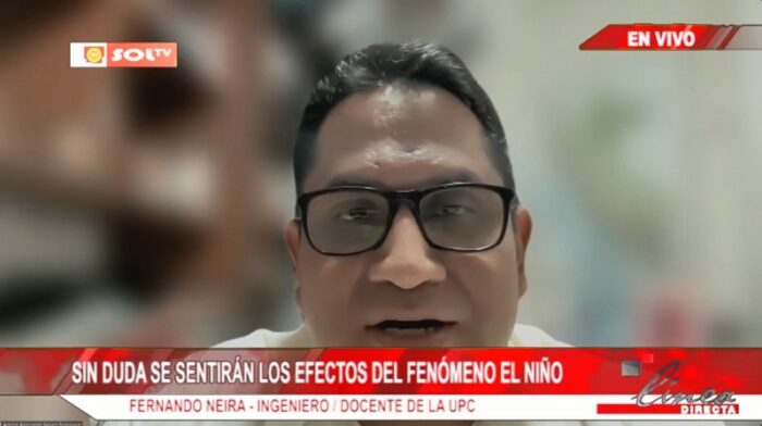 Fernando Neira: “Lluvias de temporada generarán estragos por no existir ...