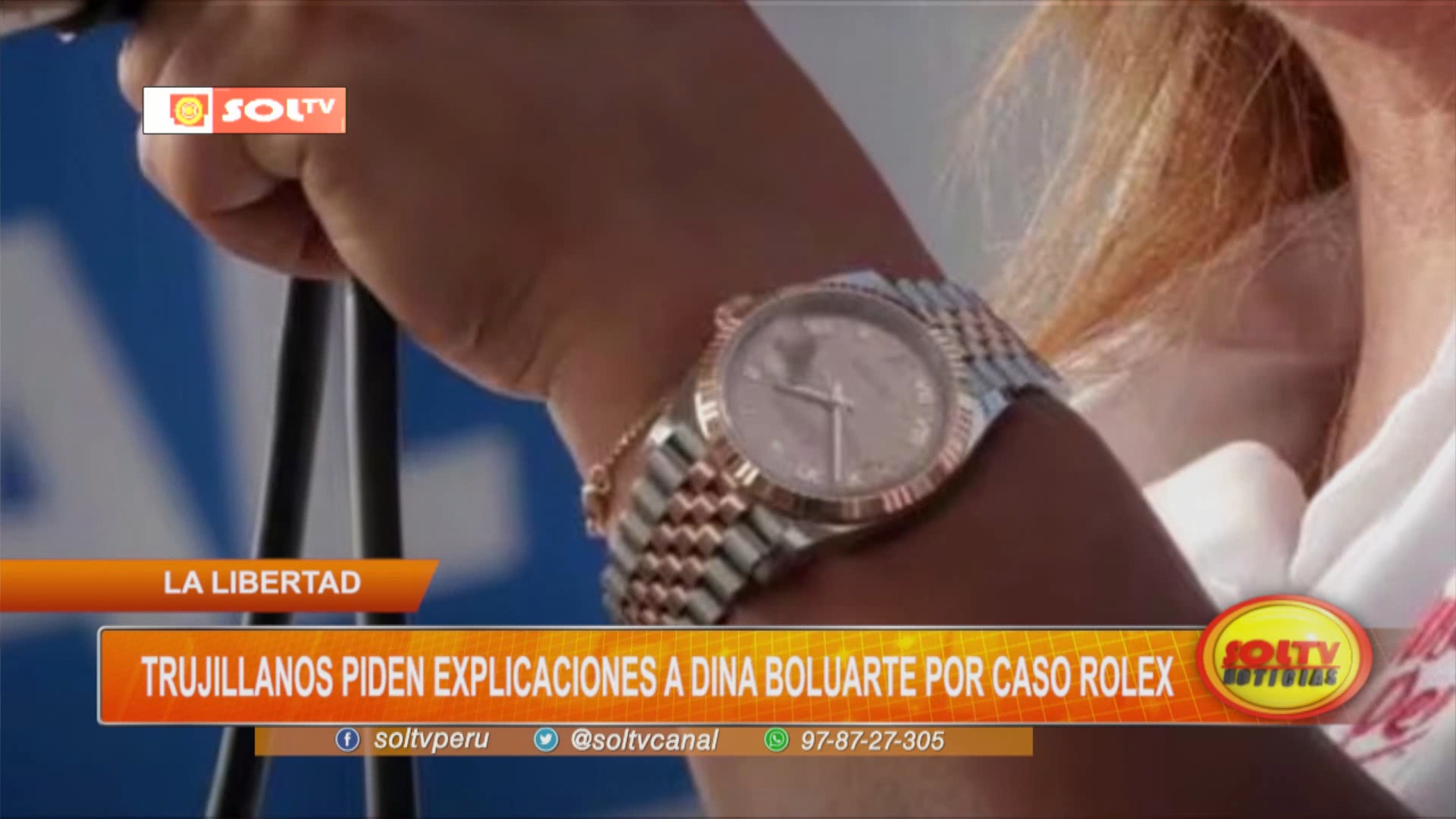 Trujillanos piden explicaciones a Dina Boluarte por caso Rolex - SOLTV PERU