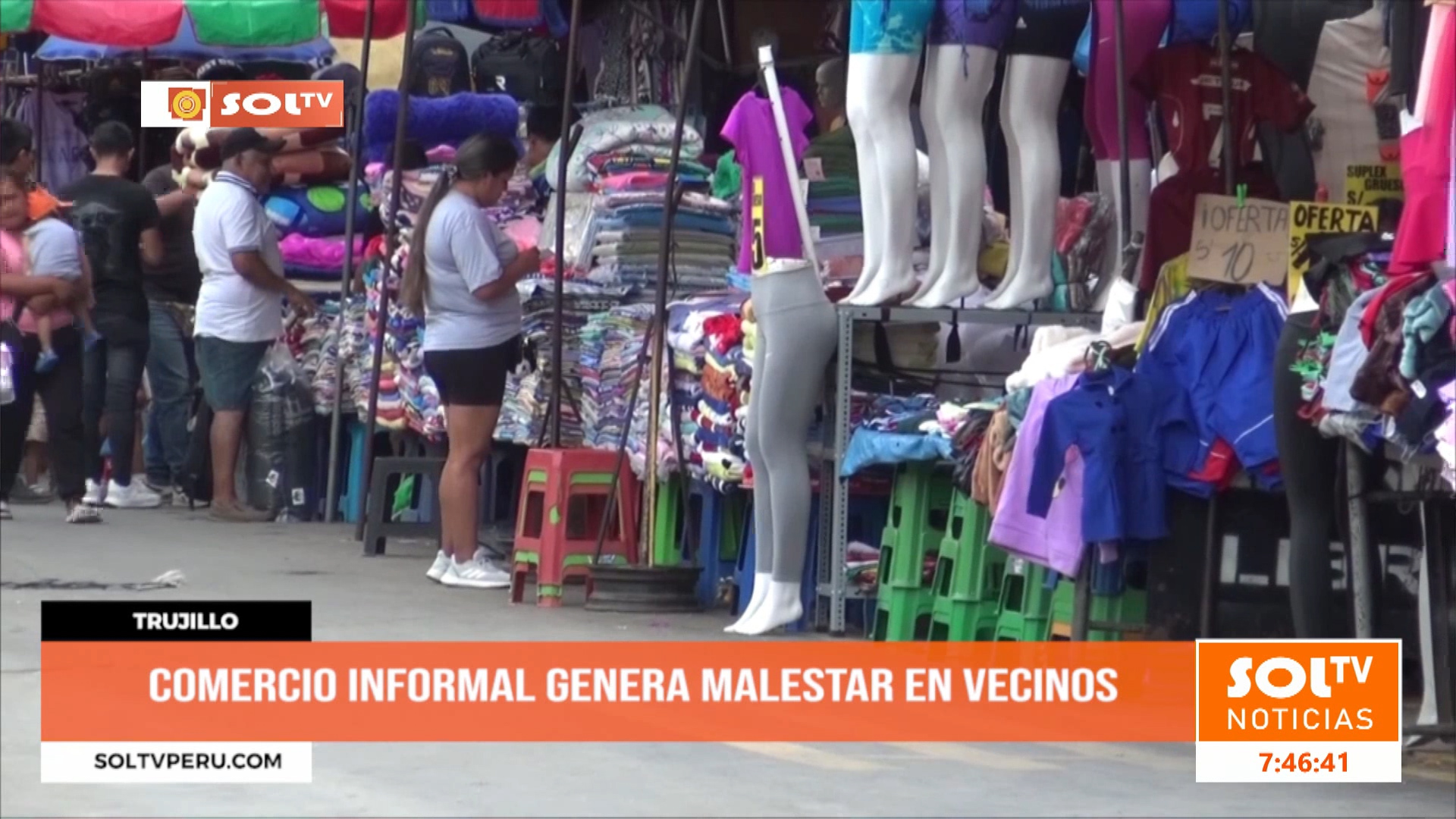 Malestar por comercio informal en Trujillo