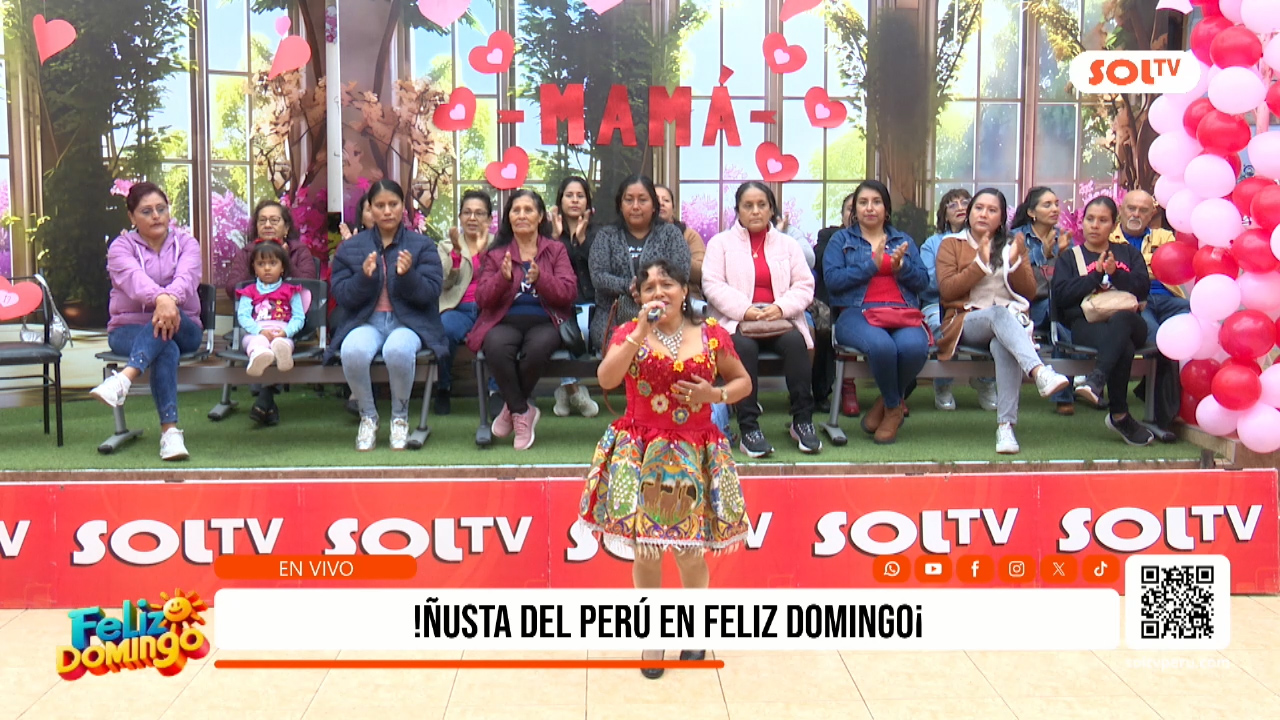 La Ñusta del Perú emocionó con folklore y sentimiento en Feliz Domingo ...