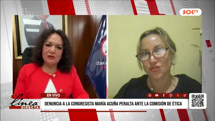 Denuncian a María Acuña por polémicos cargos en el Congreso