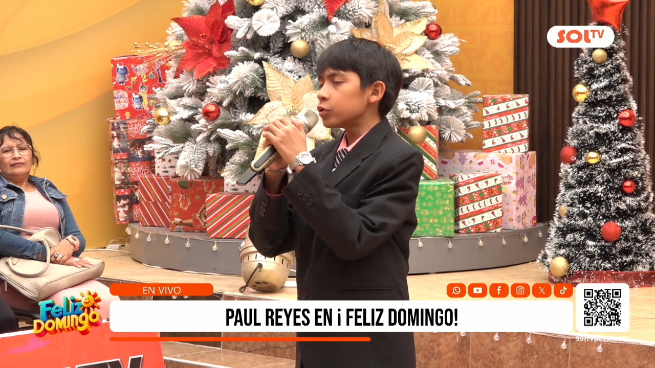 Paul Reyes interpretó “Amor, Amor” en Feliz Domingo
